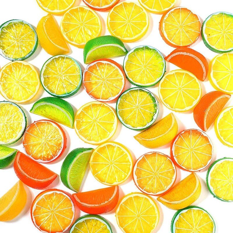 42 Pieces Artificial Lemon Slices Lemon Blocks Wed... – Vicedeal