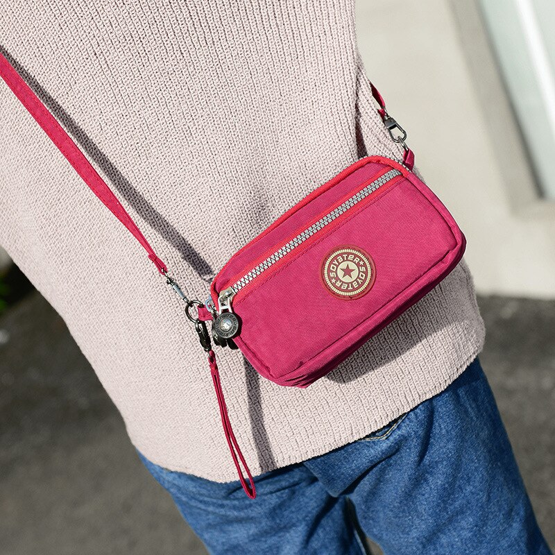 style lightweight nylon cloth bag multi-layer wome... – Grandado