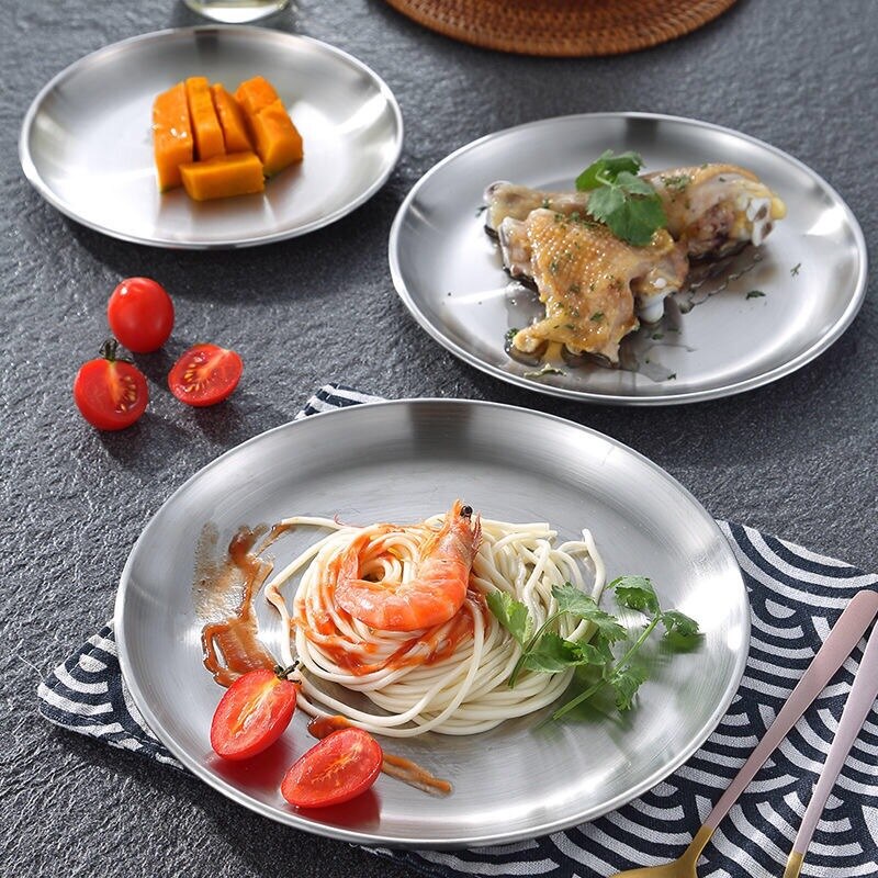 Wilona Stainless Steel Korean Barbecue Plates Thic... – Grandado