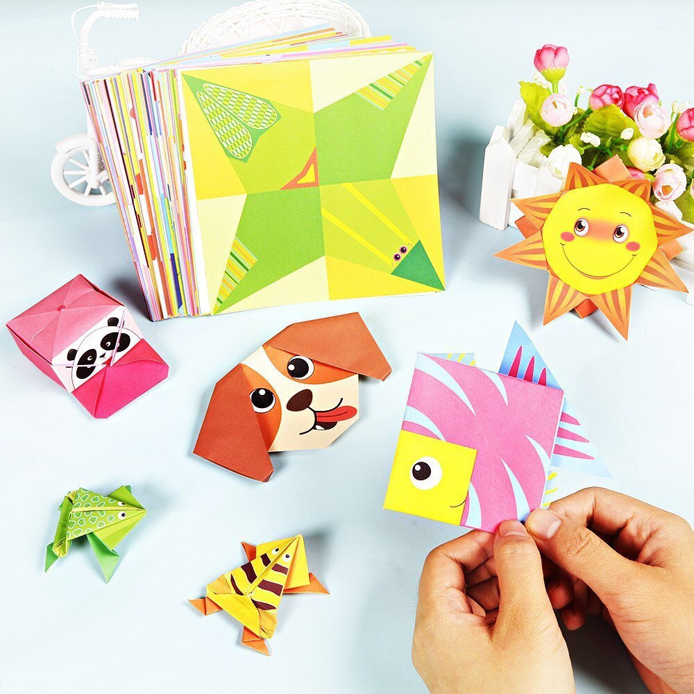 Libro de dibujos animados en 3D de Origami para be... – Grandado