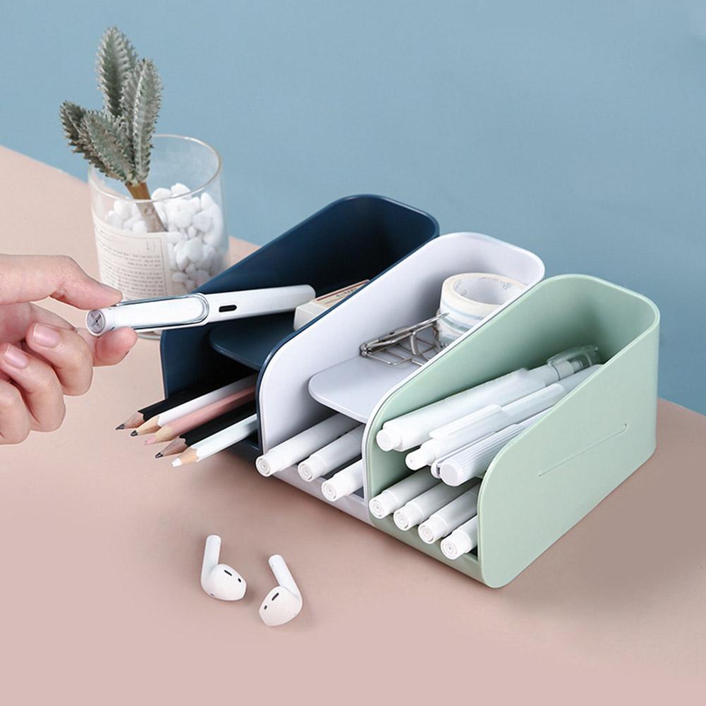 Magnetische Dubbele Laag Desktop Opbergdoos Pen Ho... – Grandado