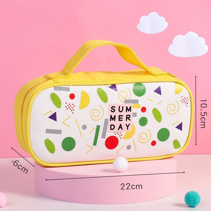 Draagbare Canvas Etui Leuke Grote Capaciteit Brief... – Grandado