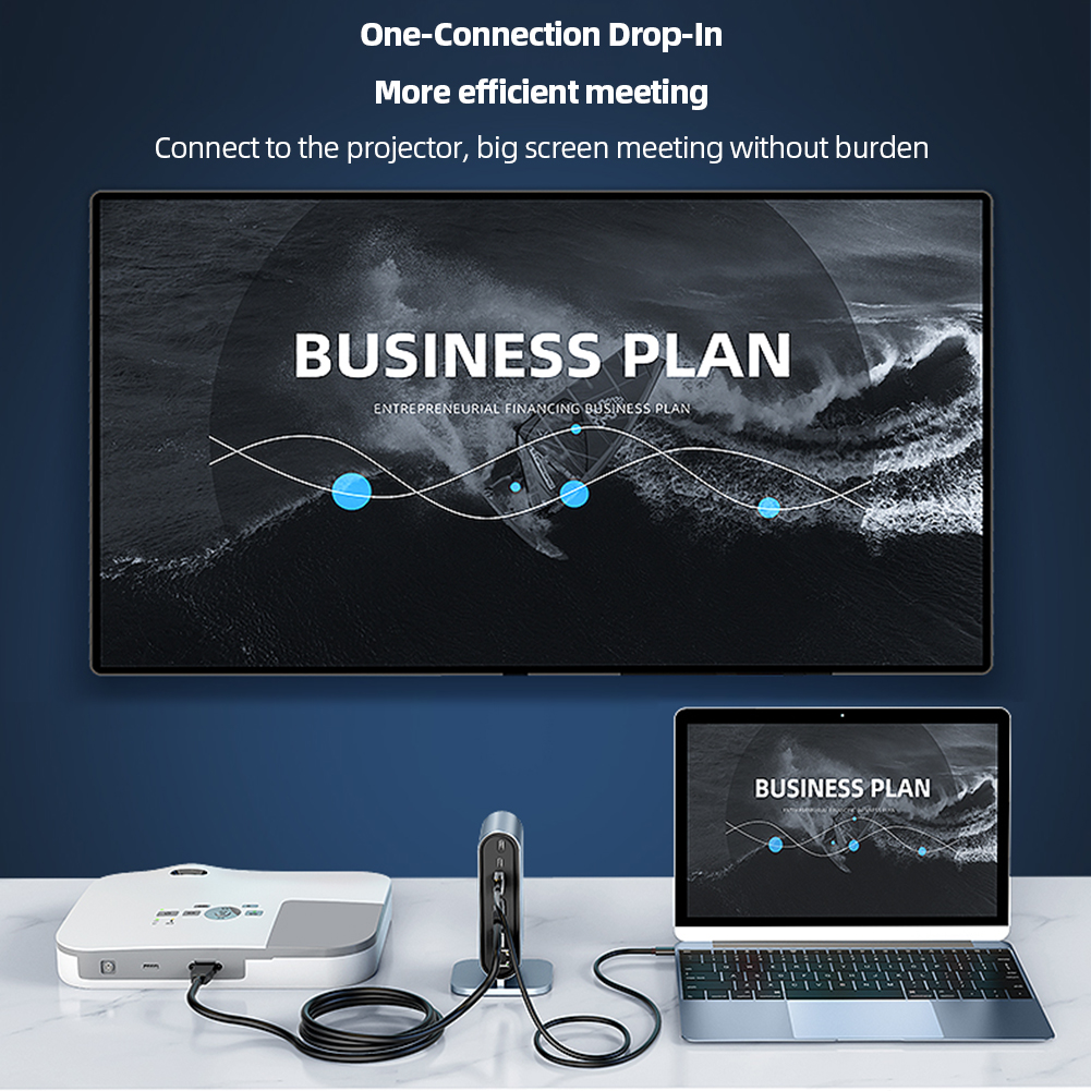 Estación de acoplamiento USB C PD 100W USB C HUB t... – Grandado