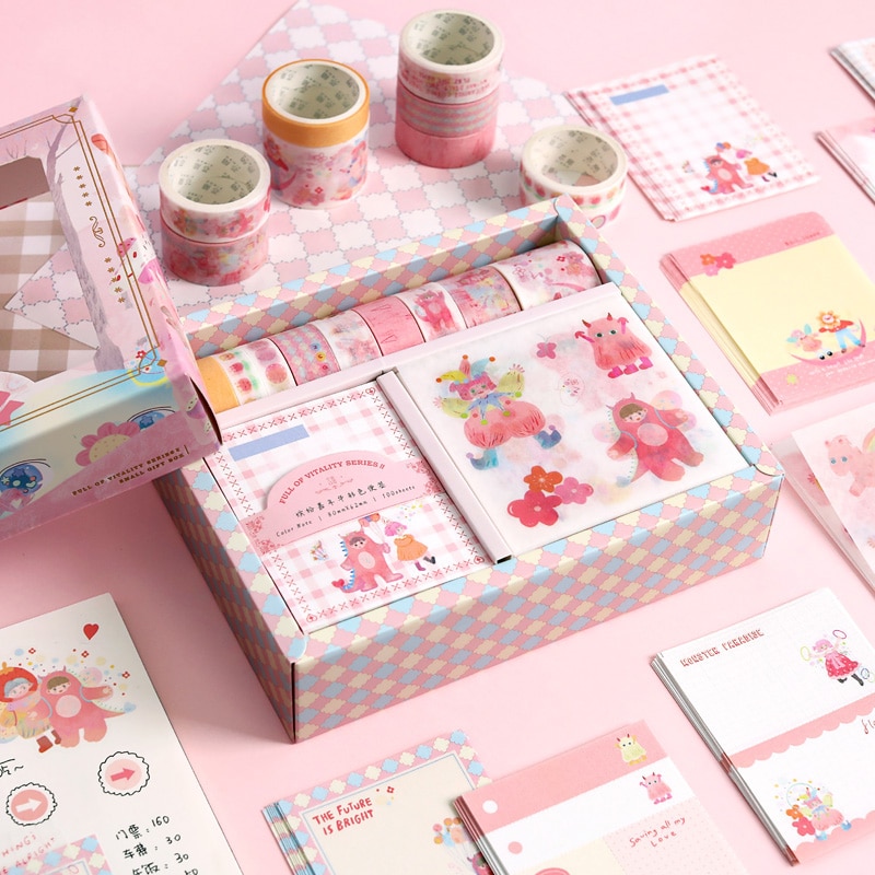 120 Stks/set Sterren Washi Tape + Memo Pads + Brie... – Grandado