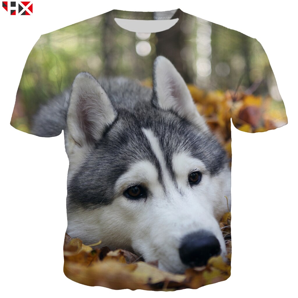 3D Print Animal Husky T-shirt Mannen Harajuku Hond... – Vicedeal