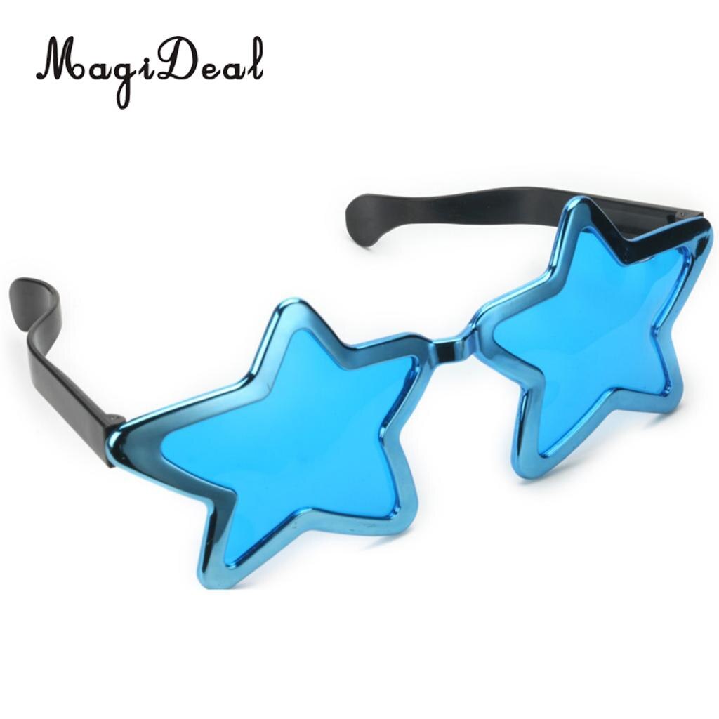 Shiny Metallic Large Blue Star Glasses Photo Prop ... – Grandado