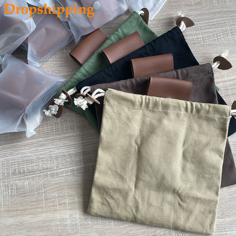 Leather and Canvas Bushcraft Bag Canvas Foraging P... – Vicedeal