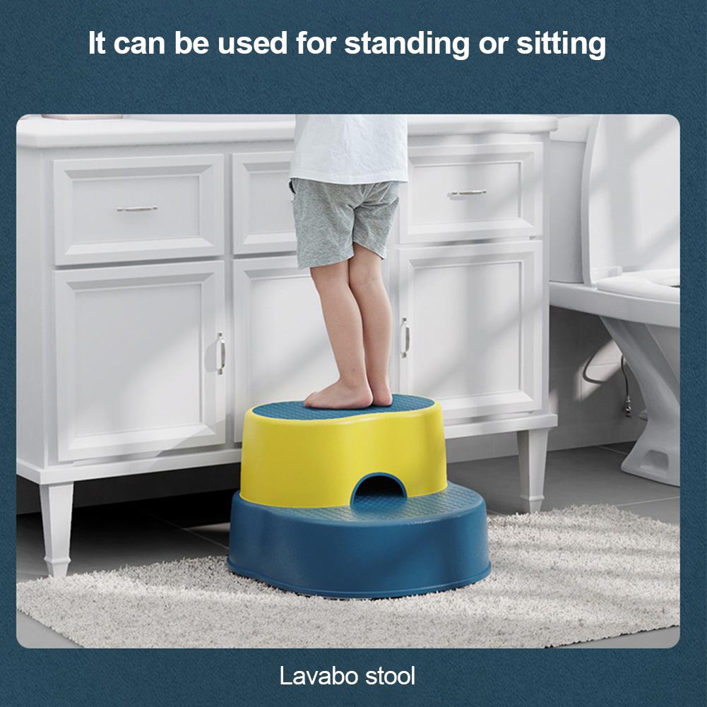 Kids 2 Step Stool Stackable Toddler Double Anti-sl... – Vicedeal