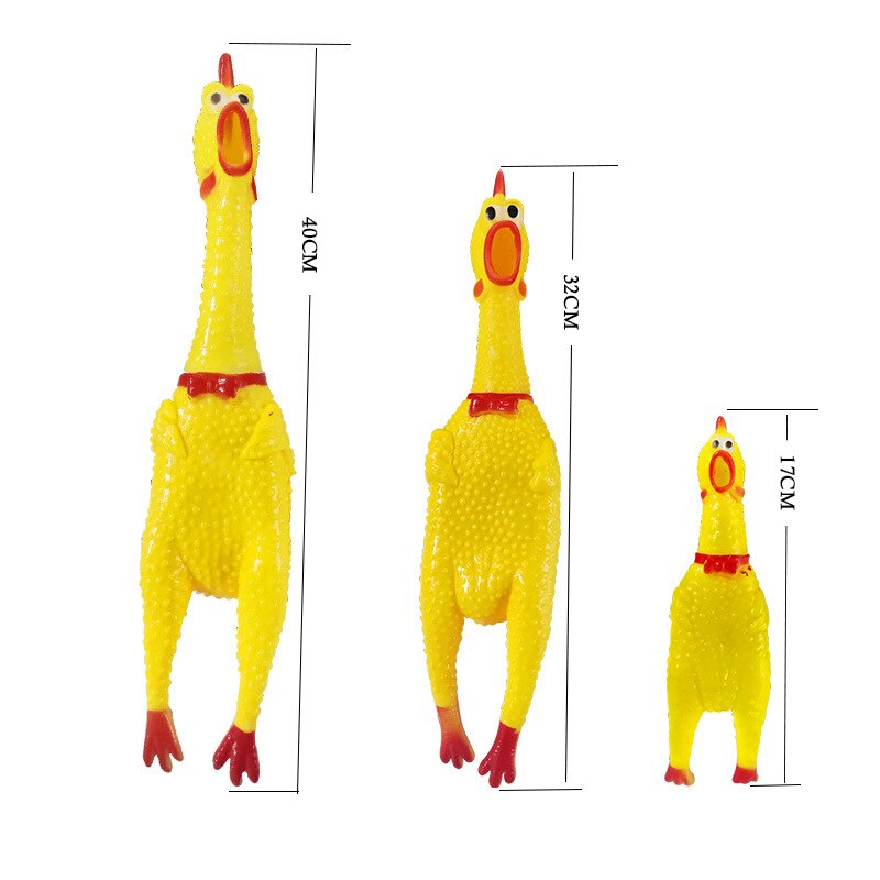 Screaming chicken vent chicken Pets Dog Toys Squee... – Grandado
