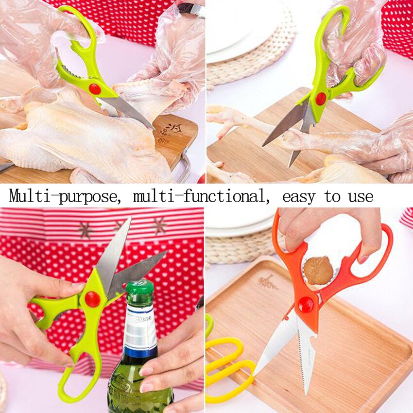 Stainless Steel Multifunction Kitchen Scissors Pou... – Grandado