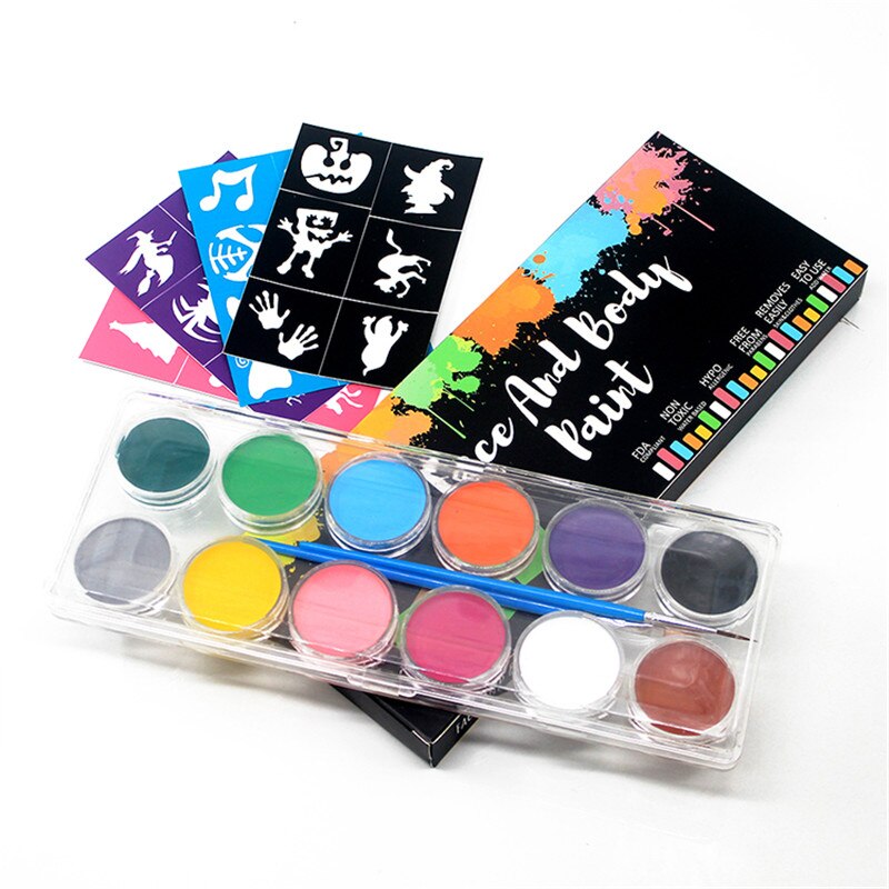 12 Colors Face Art Body Painting Makeup ClassicInd... – Vicedeal
