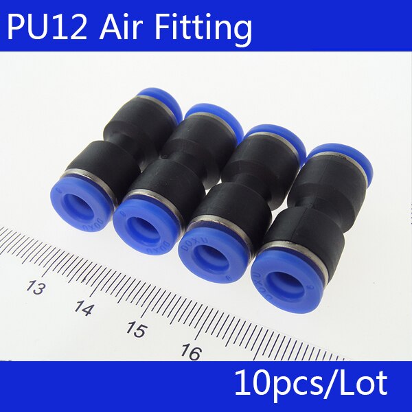 PU12 10Pcs 12Mm Tube Straight Connector One Touch ... – Grandado