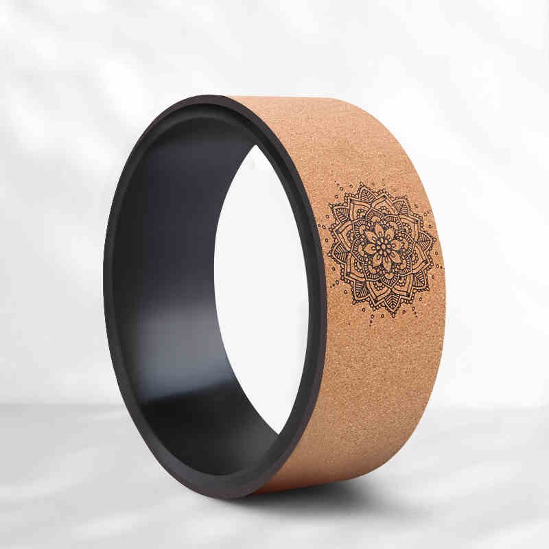 Natural cork Yoga Wheel Back Training Yoga Ring Pi... – Grandado