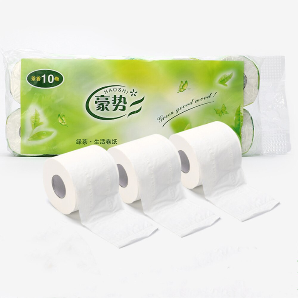 10 Roll/Lot Toilet Paper Bulk Rolls 3-Ply Silky & ... – Grandado