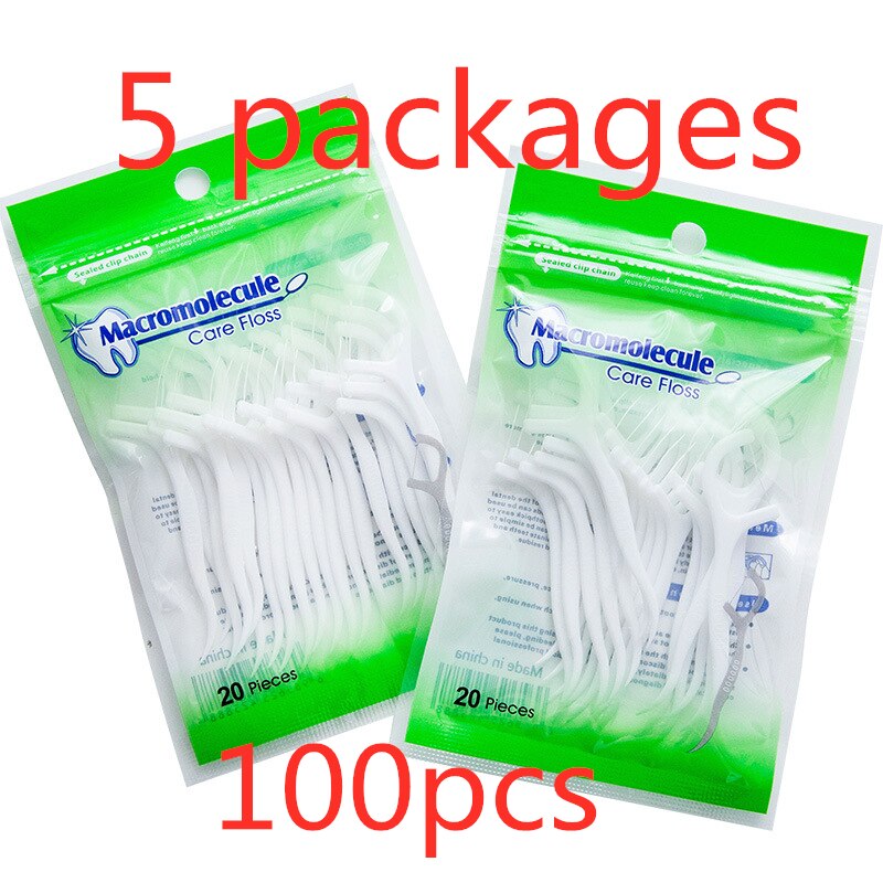 20Pcs/pack Dental Floss Stick Superfine High Tensi... – Grandado