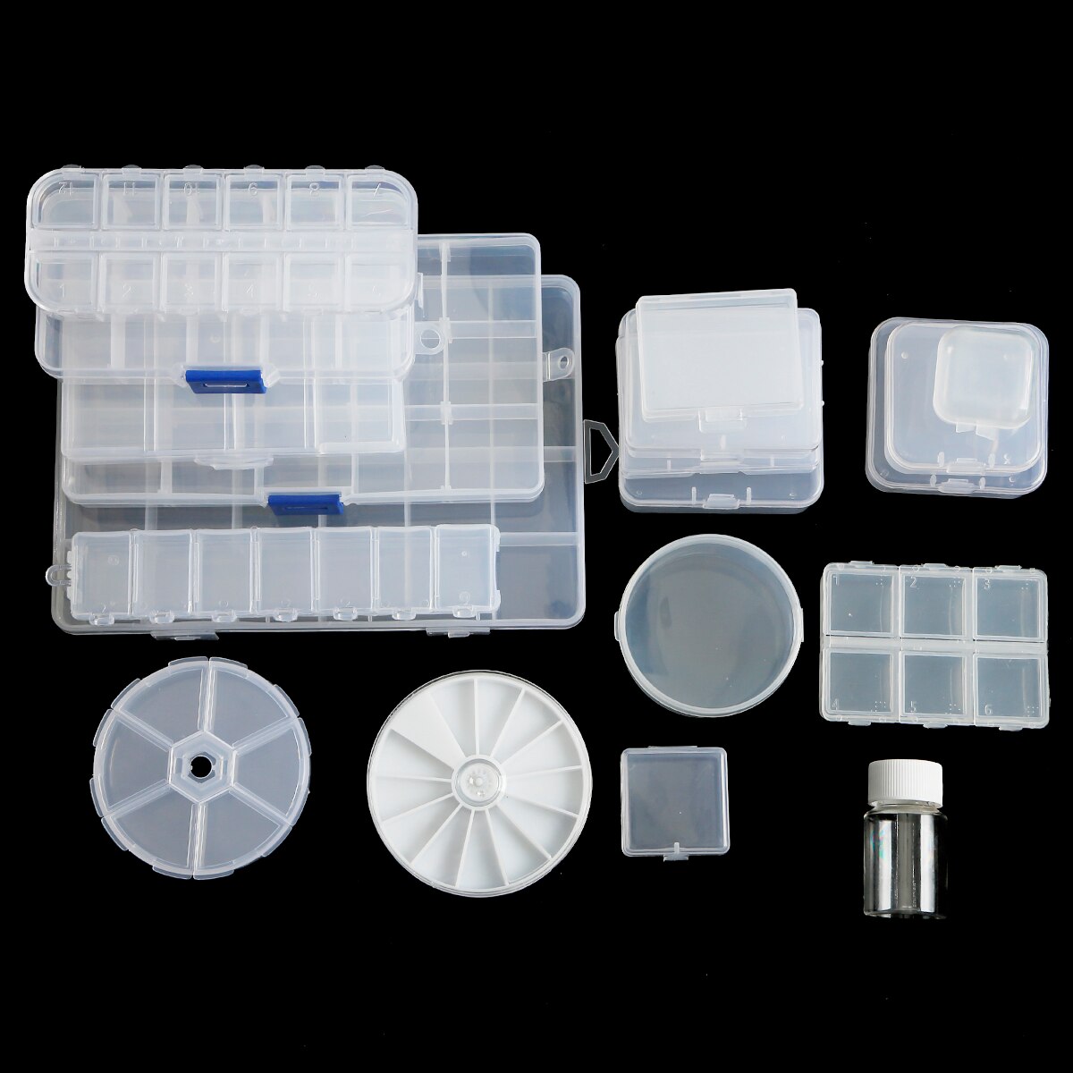 Doorzichtige Plastic Opbergdoos Sieraden Doos Comp... – Vicedeal