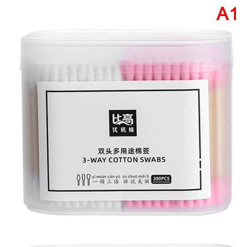 300Pcs/box Cotton Swab Wood Sticks Soft Cotton Bud... – Vicedeal