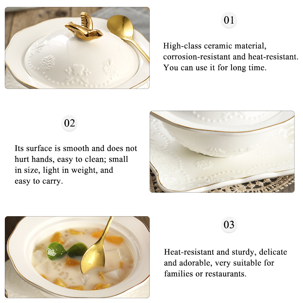 Ceramic Steamed Egg Bowl Soup Serving Bowl Oatmeal... – Grandado