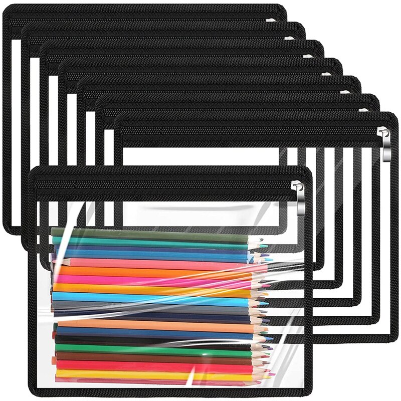 8 Stuk Clear Rits Zakken Pvc Waterdichte Zakken Ri... – Vicedeal