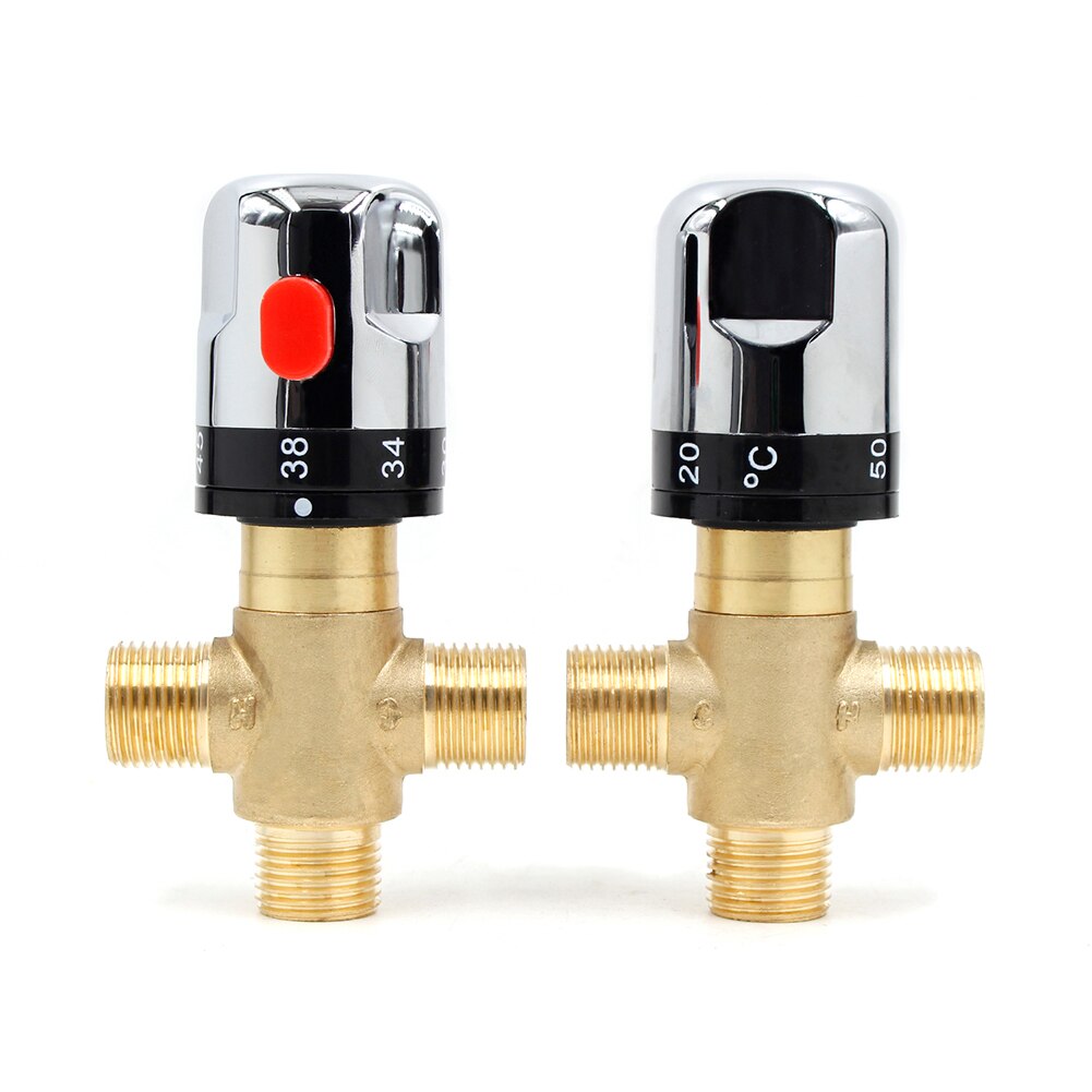 Brass Pipe Thermostat Faucet Thermostatic Mixing V... – Vicedeal