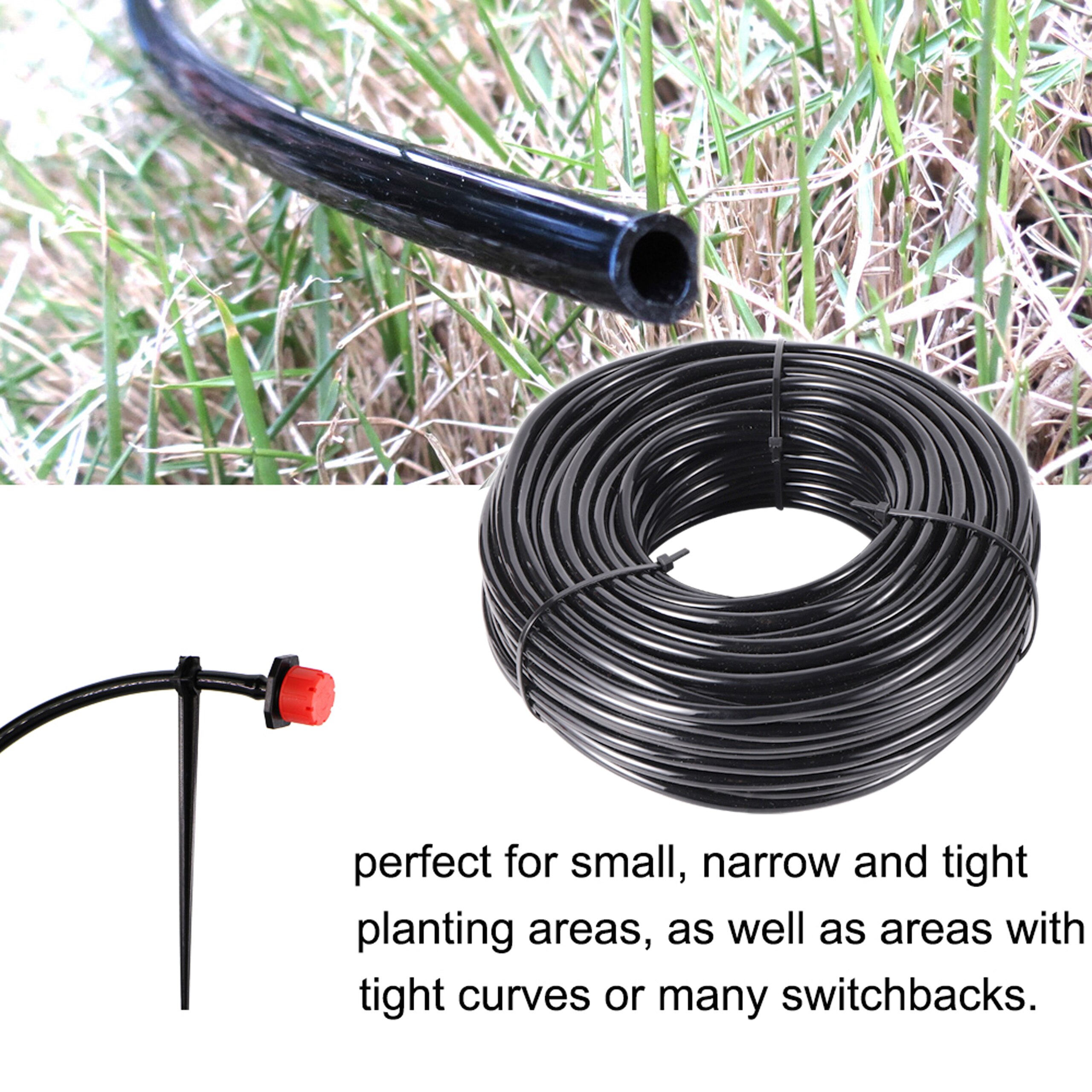 2m 5m 4/7mm PVC Water Hose Garden Irrigation 1/4&... – Grandado