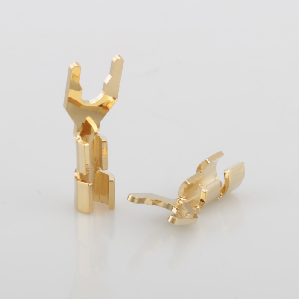 8pcs Hi-end Solid Copper plug 24K Gold plated Spad... – Vicedeal