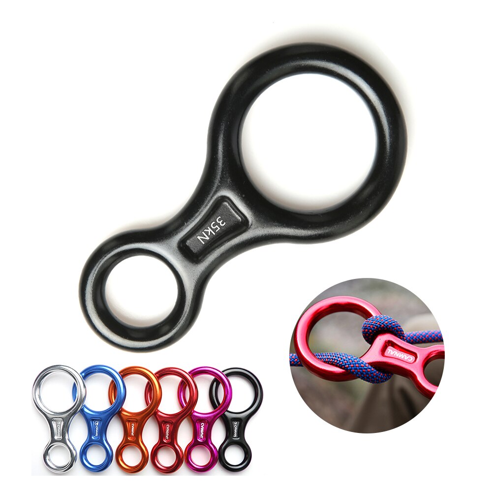 Outdoor Rock Climbing Descender 35KN Figure 8 Word... – Vicedeal