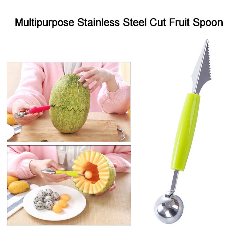 2 In 1 Dual-head Fruit Dig Ball Spoon Carving Knif... – Grandado