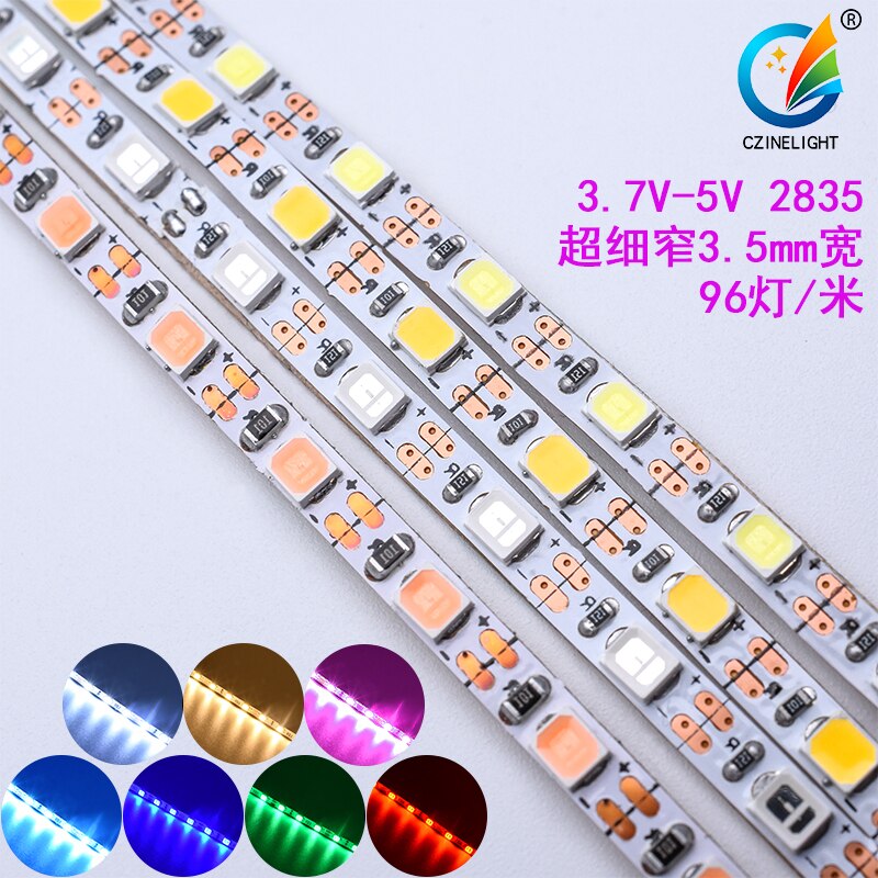Czinelight 2835 smd led strip 5v 3.5mm 96 led/mete... – Grandado