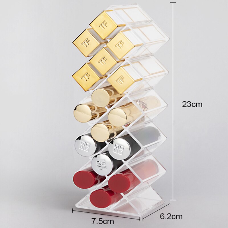 28/16 Grid Lipstick Storage Box Cosmetic Organizer... – Grandado