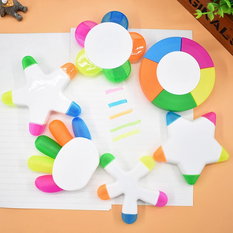 5 Colors/pcs Cute Highlighter Pen Kawaii Finger St... – Vicedeal