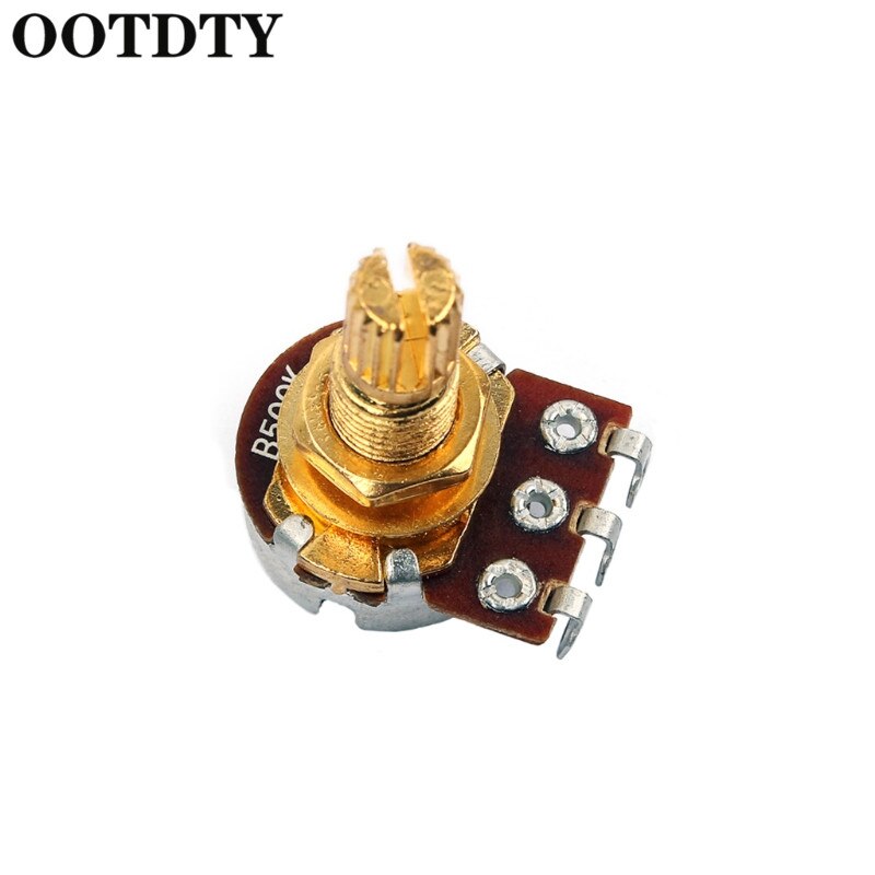 OOTDTY 5Pcs B500k Potentiometer Splined Pot Electr... – Grandado