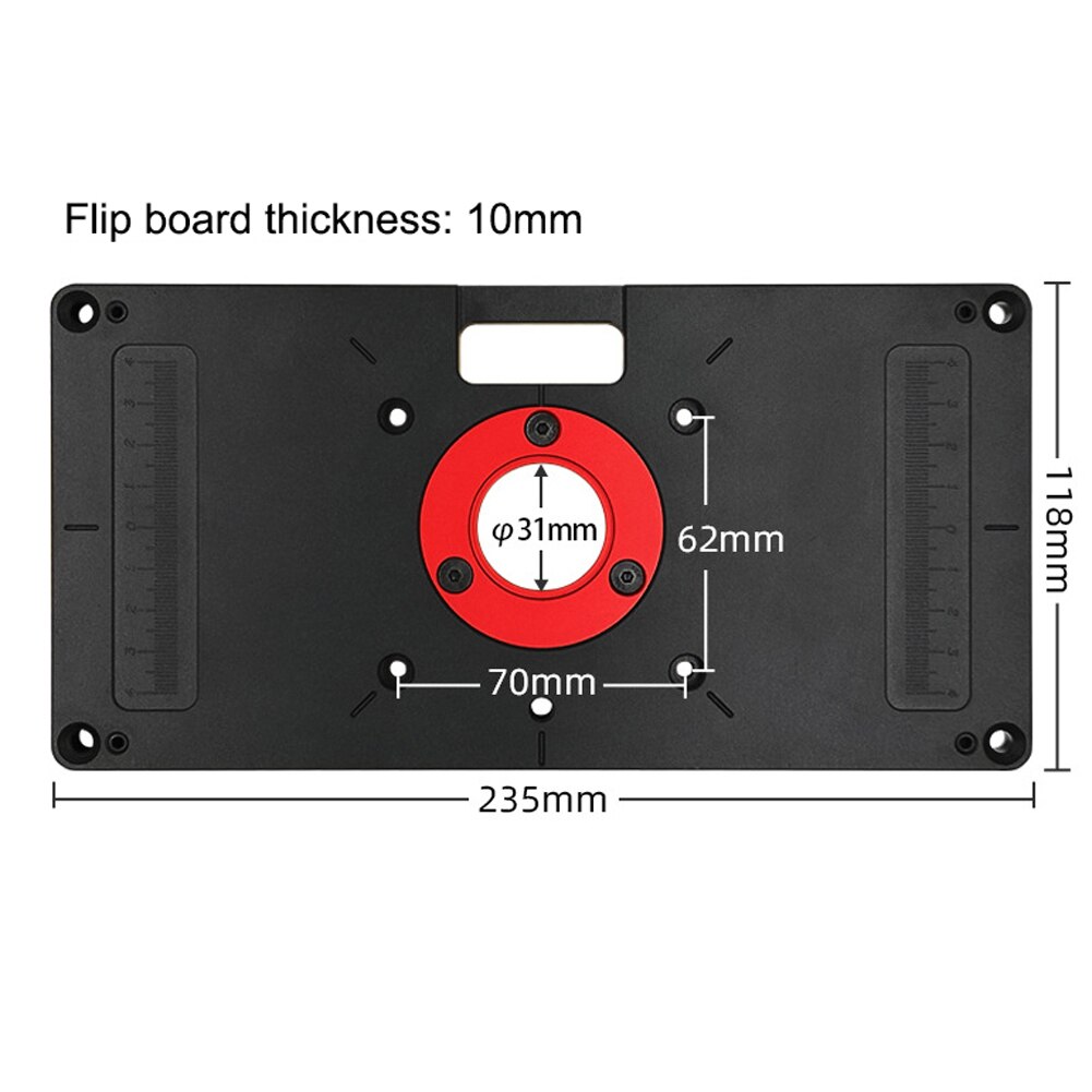 Aluminum Router Table Insert Plate with Ring Screw... – Vicedeal