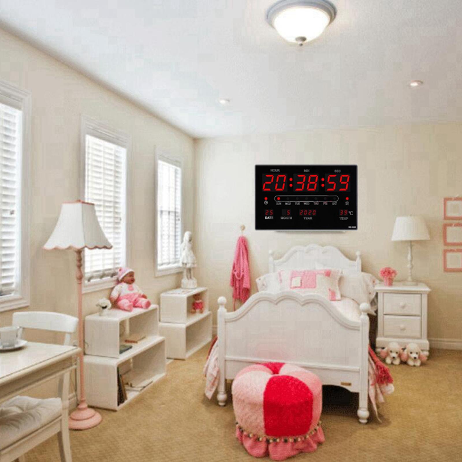 Large Digital Wall Clock Home Desk Decors, 1.8inch... – Grandado