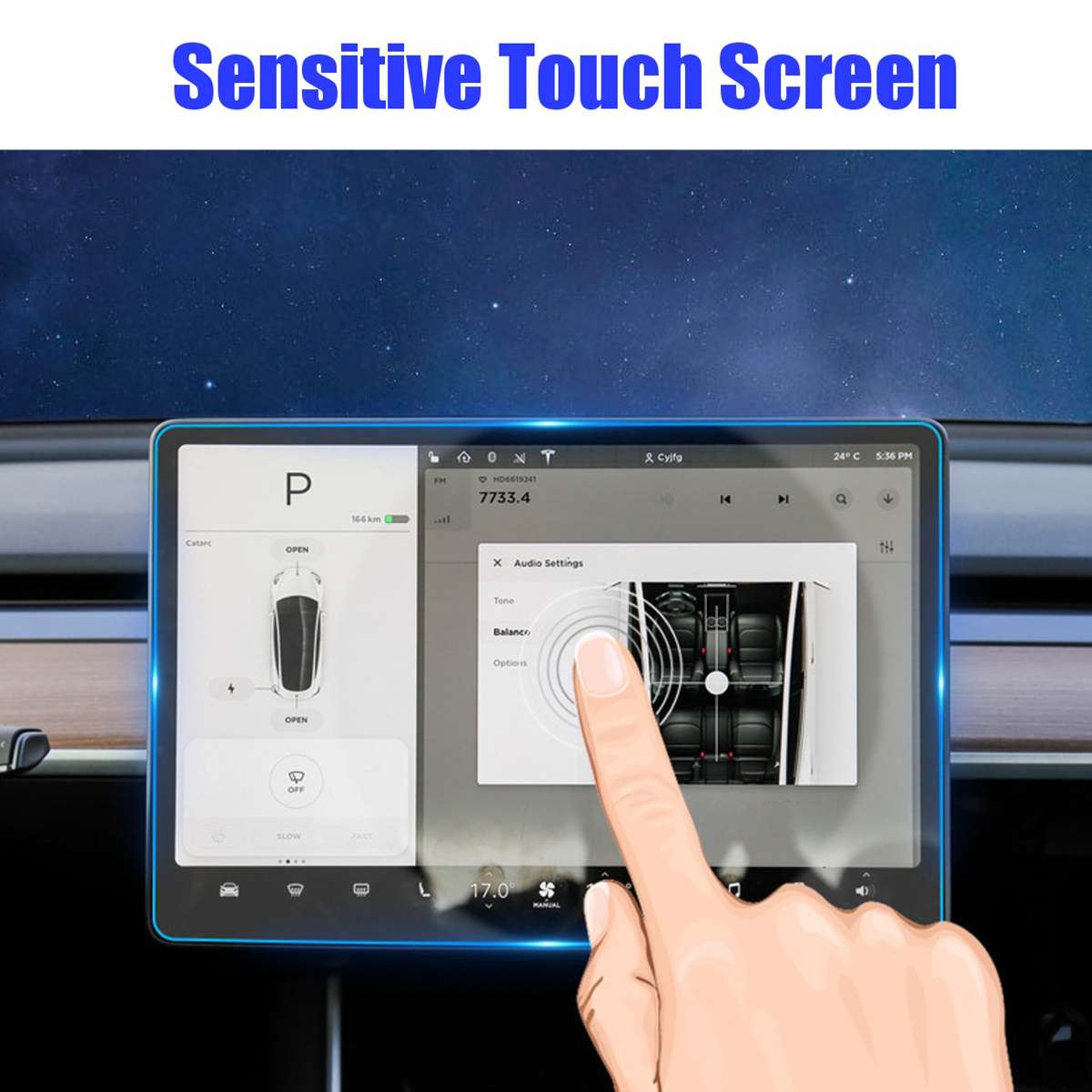 15 inch Car Navigation Touch Screen Transparent Pr... – Vicedeal