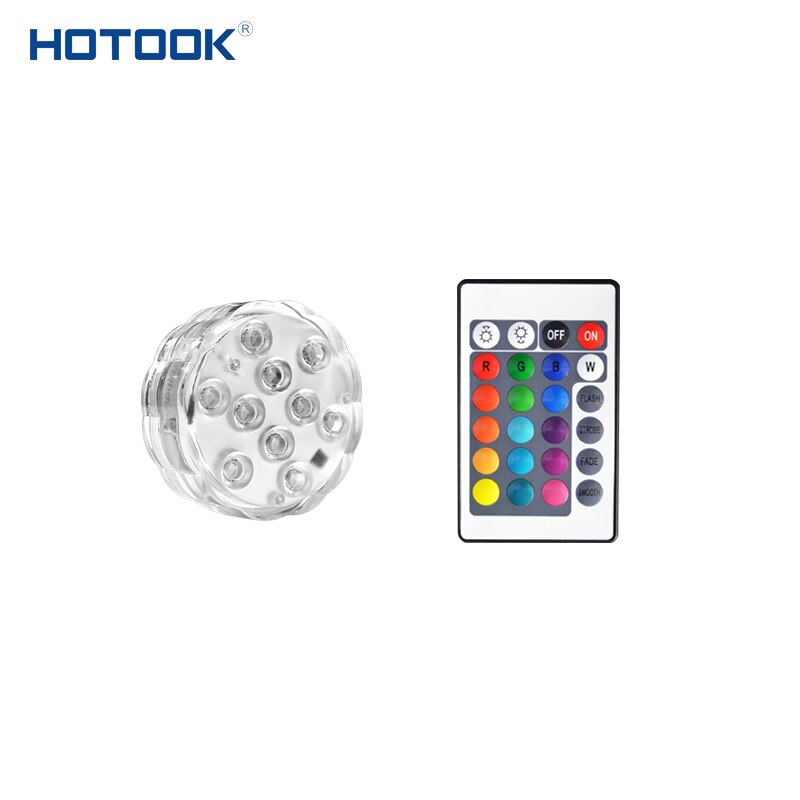 HOTOOK Underwater Light RGB Submersible Light Wate... – Grandado