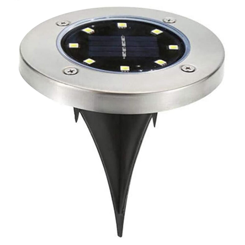 Outdoor Solar 8 Leds Ondergrondse Licht Gazon Tuin... – Grandado