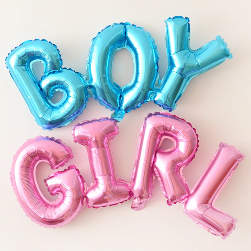 Boy Girl Connection Letter Foil Balloons Birthday ... – Vicedeal
