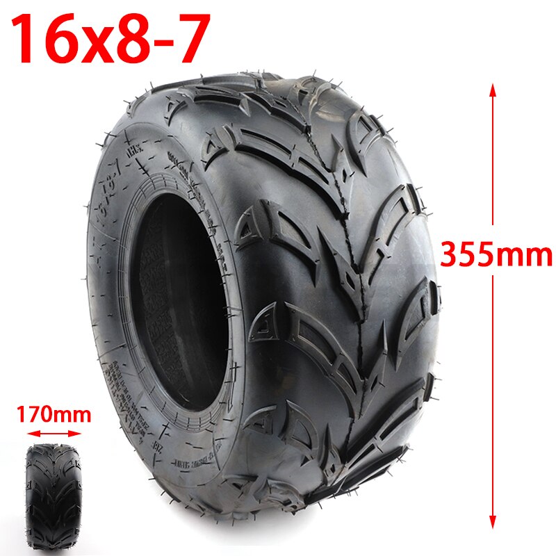7 inch Tubeless tires 16X8-7(200/55-7) vacuum tire... – Grandado