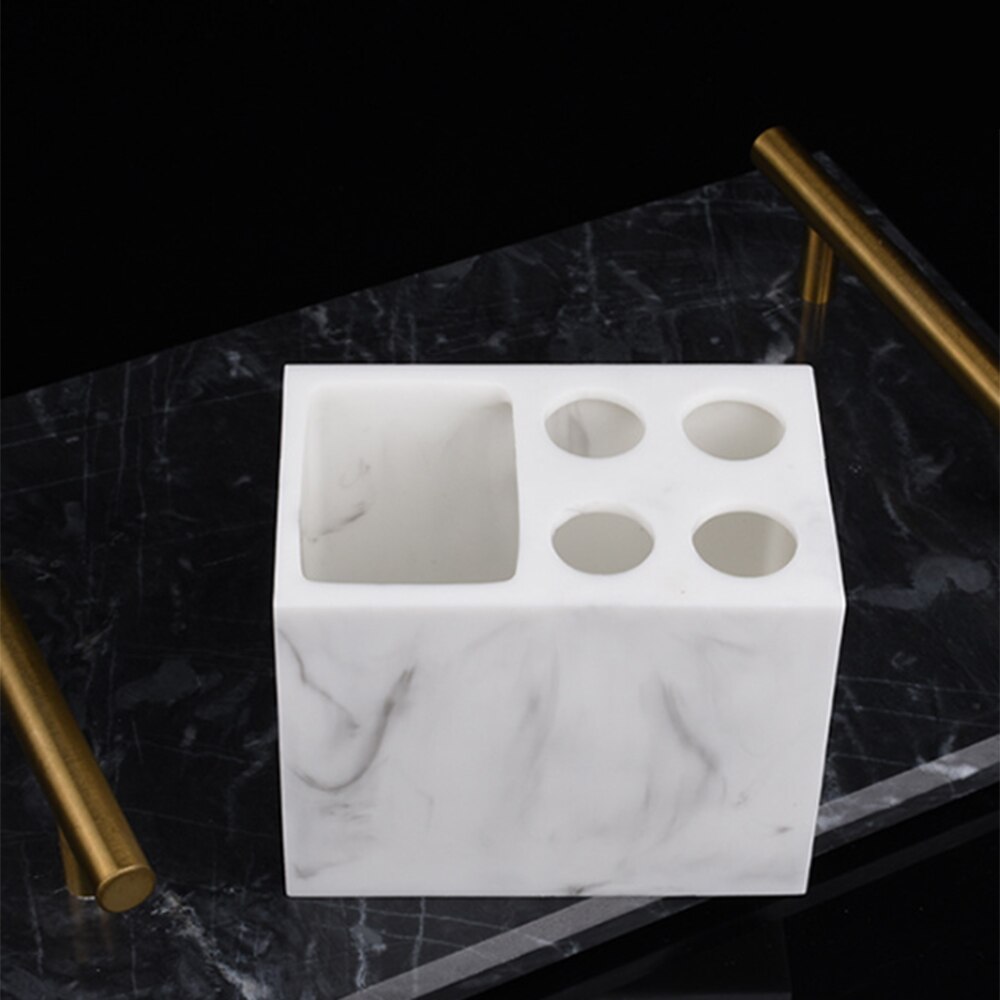 5Pcs Resin Marble Texture Pattern Bathroom Accesso... – Vicedeal