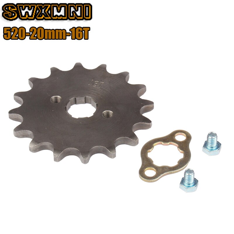 Motorcycle Steel 520 chain 20mm 16T Teeth Front En... – Grandado