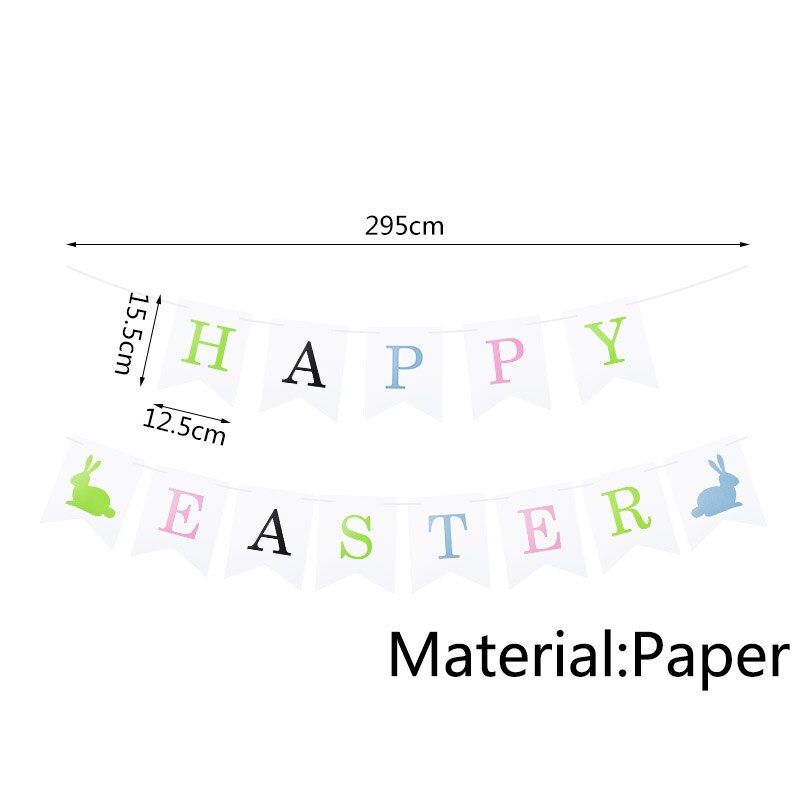 Happy Easter Letter Banner Easter Decorations Felt... – Grandado