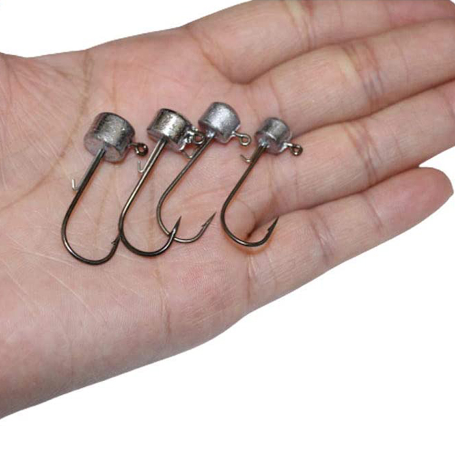 10pcs/lot Jig Head Fishing Hook Ned Rig Fishhook S... – Grandado