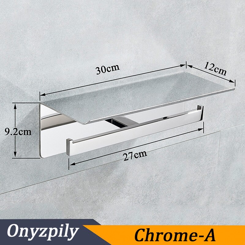 Onyzpily Brushed Nickel Double Paper Holder Wall M... – Grandado