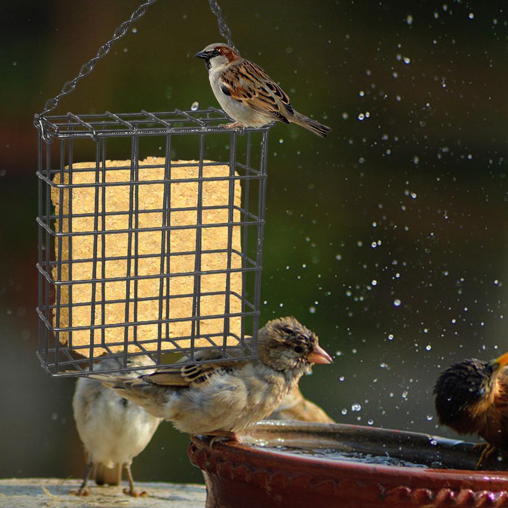 Portable Cube Cage Bird Feeder Outdoor Hanging Tre... – Grandado