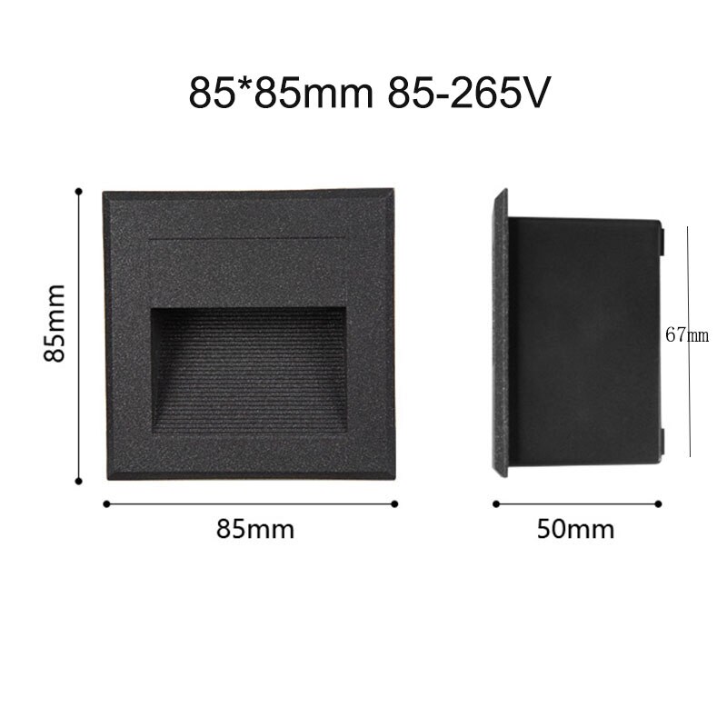 Outdoor Led Wall Lamp 3W 5W IP65 Stair Light Reces... – Grandado