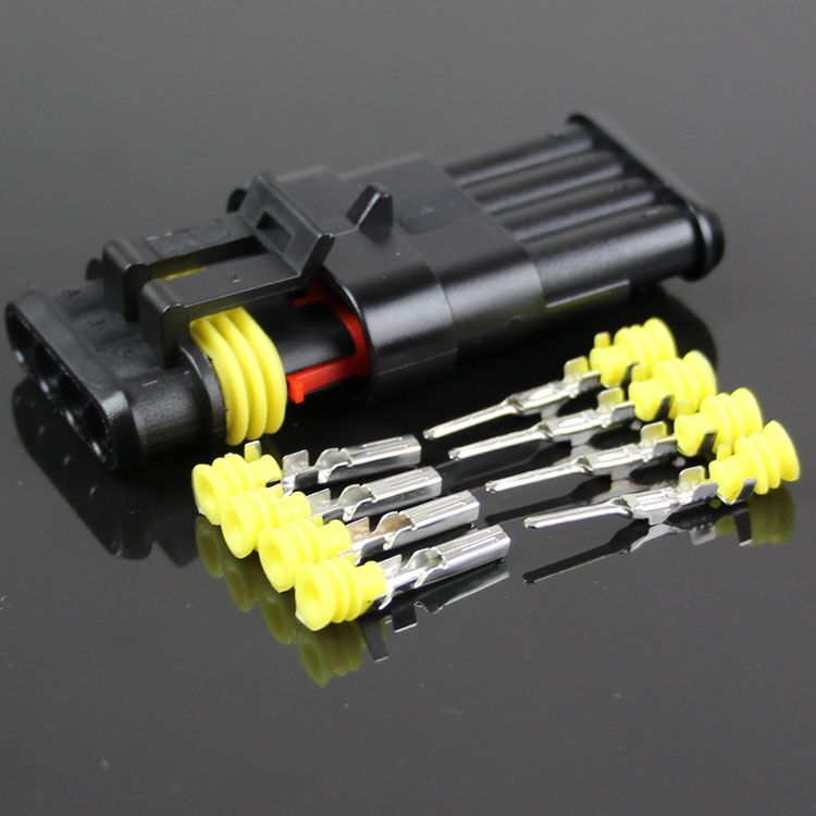 10PCS/LOT Waterproof connector AMP plug and socket... – Vicedeal