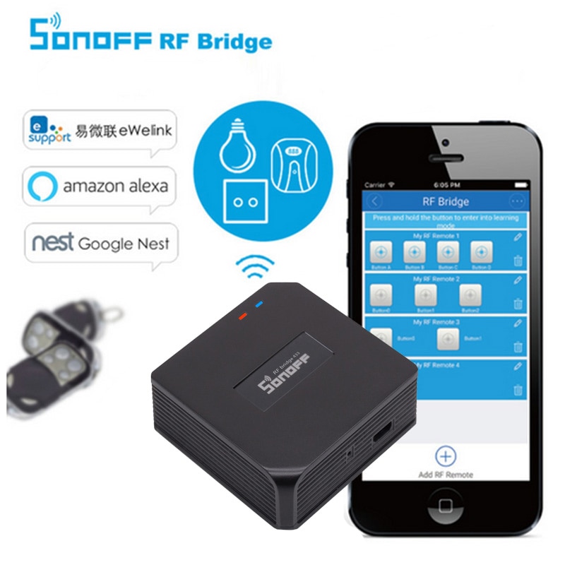 Sonoff Rf Brug Smart Home Control Wifi 433Mhz Verv... – Vicedeal