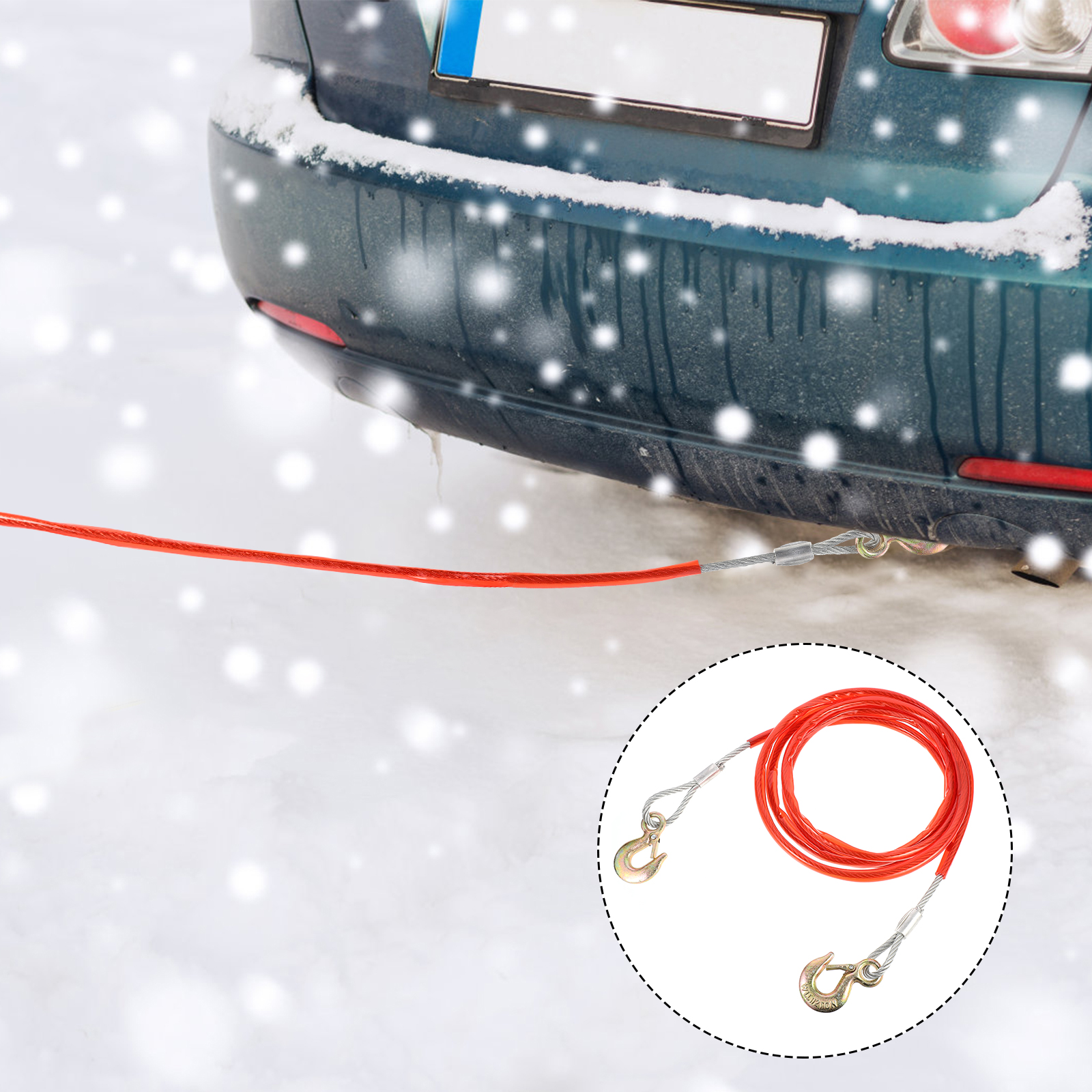 1pc Durable Car Rope Tow Rope Trailer Rope Sturdy ... – Vicedeal