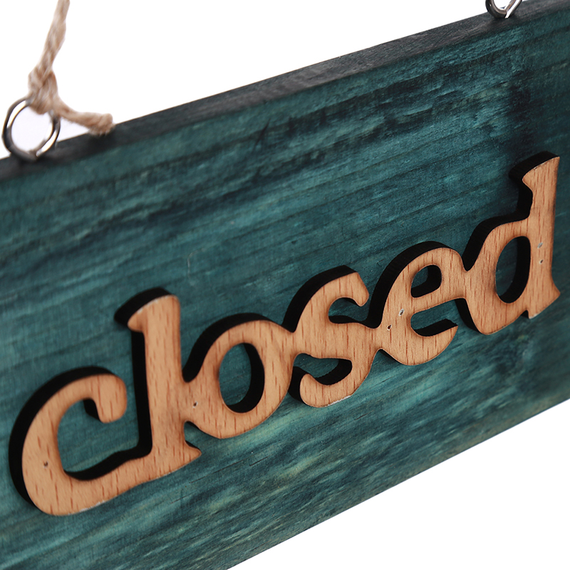 Vintage Blue Wood Hanging Board Party Restaurant C... – Grandado